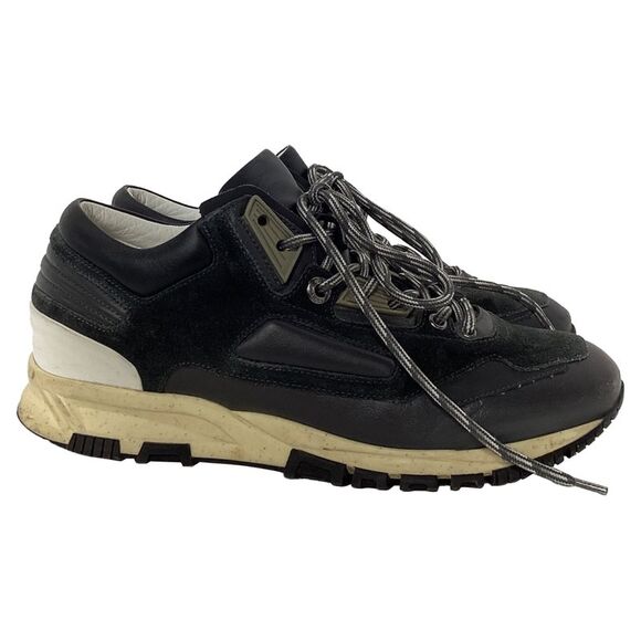 Lanvin | Shoes | Lanvin Runners Ds Sneakers In Black Suede And Leather ...